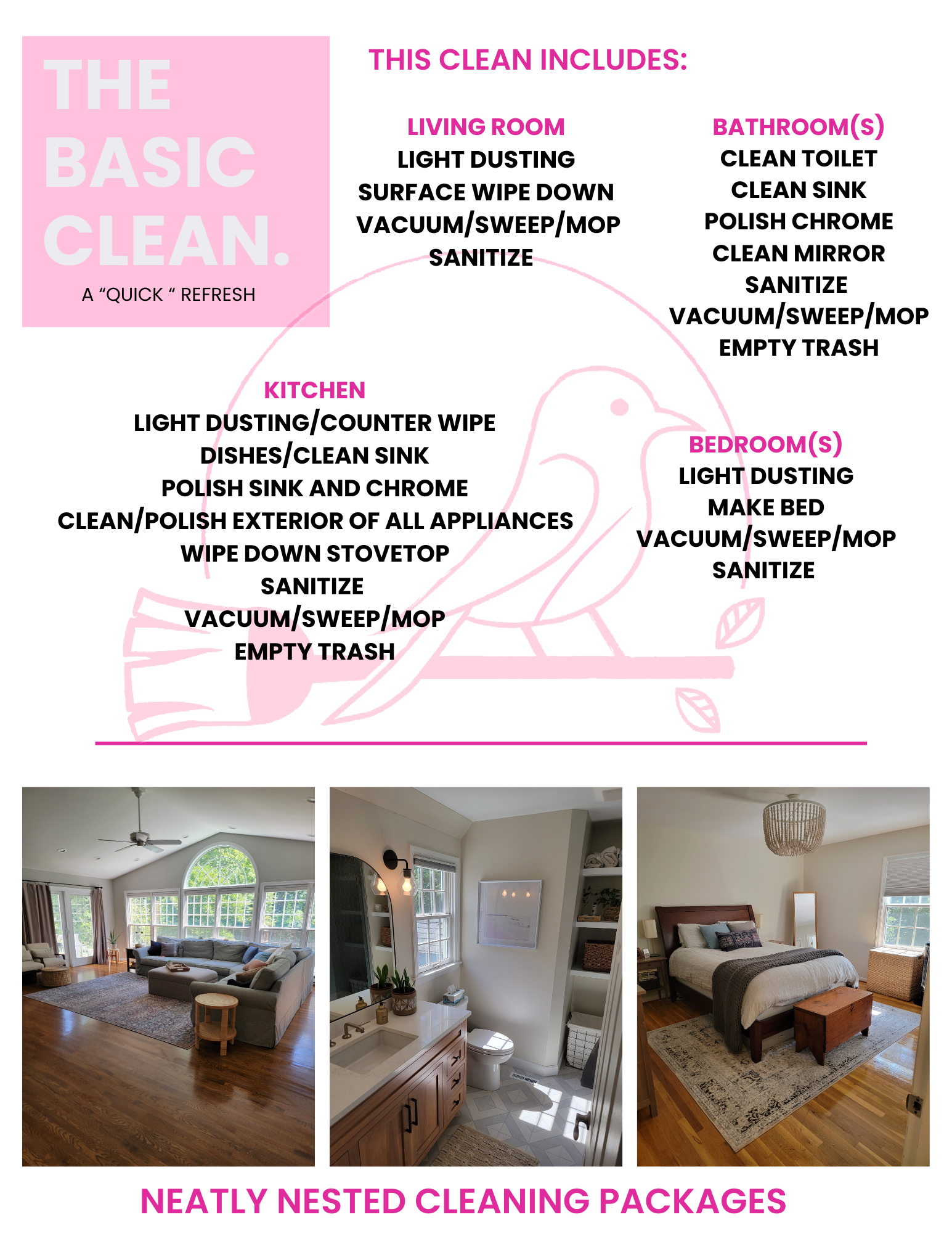 The Basic Clean – Neatly Nested Cleaning Services,LLC